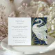 Swan Inspired Wedding Reception Card | Zazzle