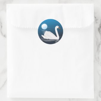 Swan Sticker | Zazzle