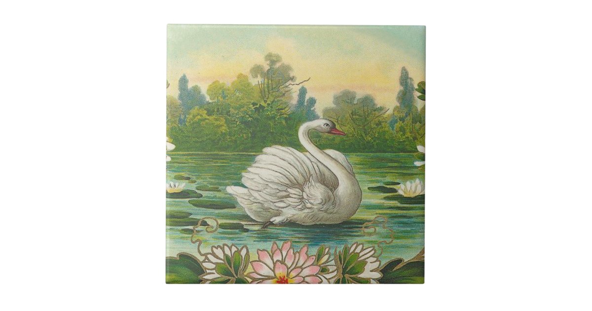 Swan Tile | Zazzle
