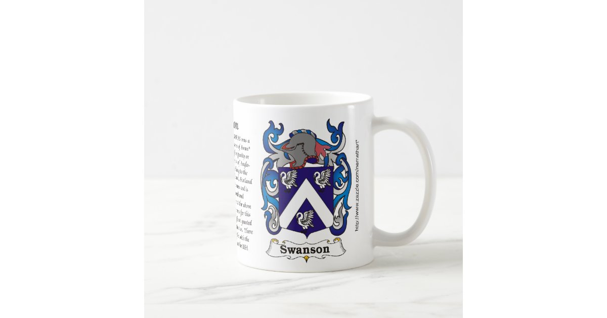 Swanson Family Coat of Arms mug | Zazzle