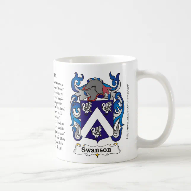 Swanson Family Coat of Arms mug | Zazzle