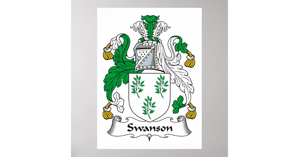 Swanson Family Crest Poster | Zazzle