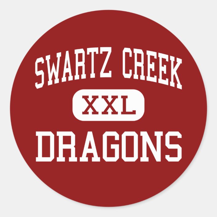 Swartz Creek - Dragons - High - Swartz Creek Classic Round Sticker ...