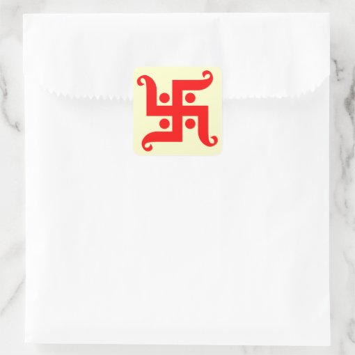 swastika square sticker | Zazzle