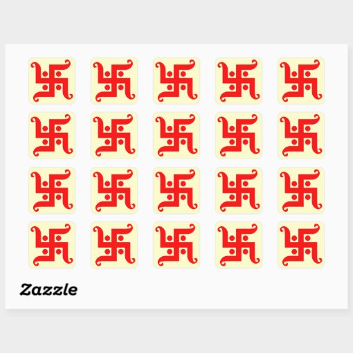 swastika square sticker | Zazzle