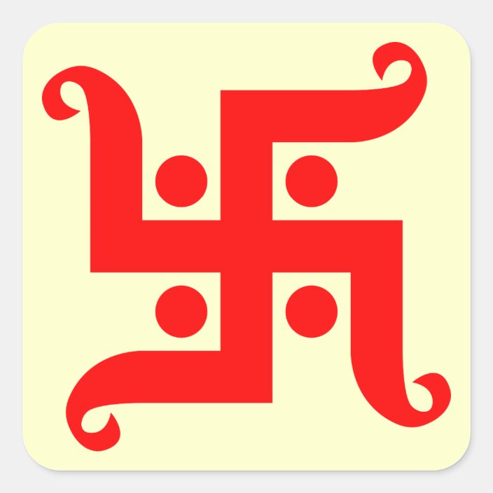 swastika square sticker | Zazzle.com