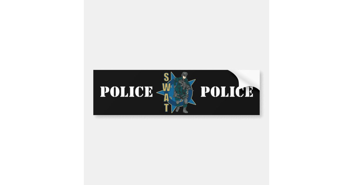 SWAT Officer Bumper Sticker | Zazzle