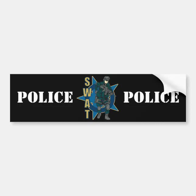 SWAT Officer Bumper Sticker | Zazzle