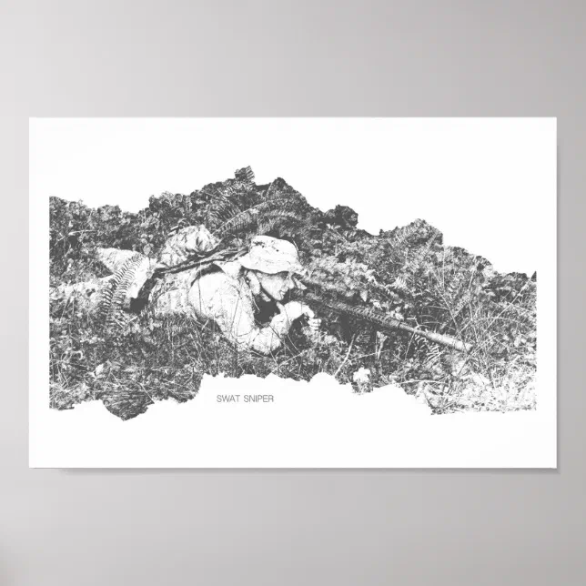 SWAT Sniper Poster | Zazzle