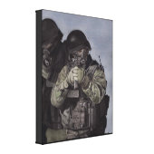 SWAT Team Police Original Art on Canvas Print | Zazzle