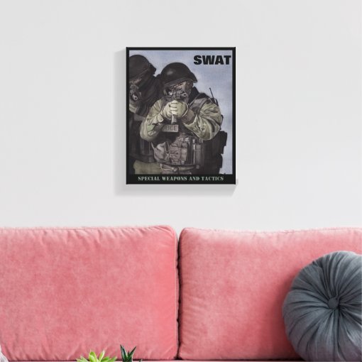 SWAT Team Police Print Original Watercolor Miranda | Zazzle