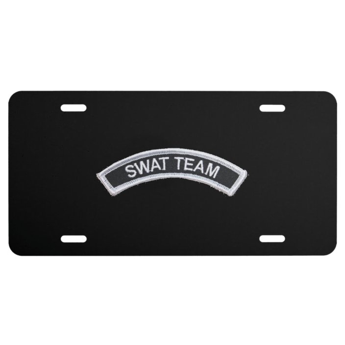 SWAT Team Tab License Plate | Zazzle