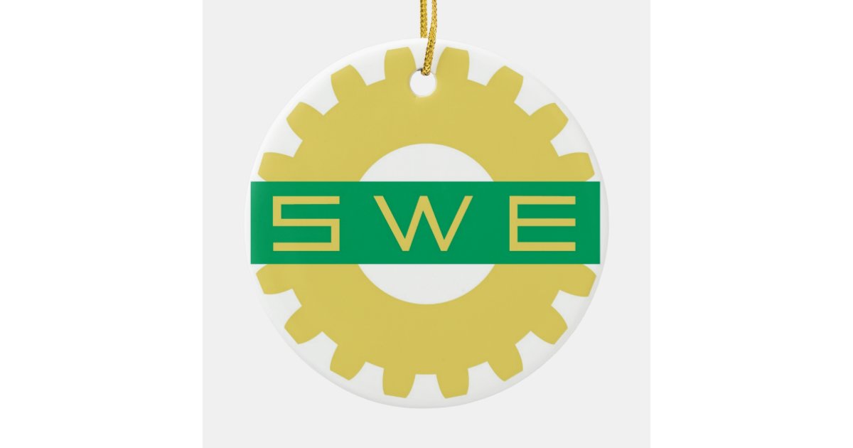 SWE (Society of Women Engineers) Ornament | Zazzle