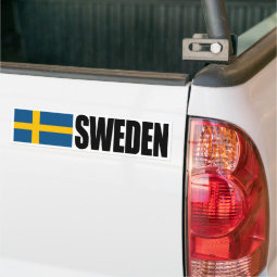 Sweden Flag Bumper Sticker | Zazzle