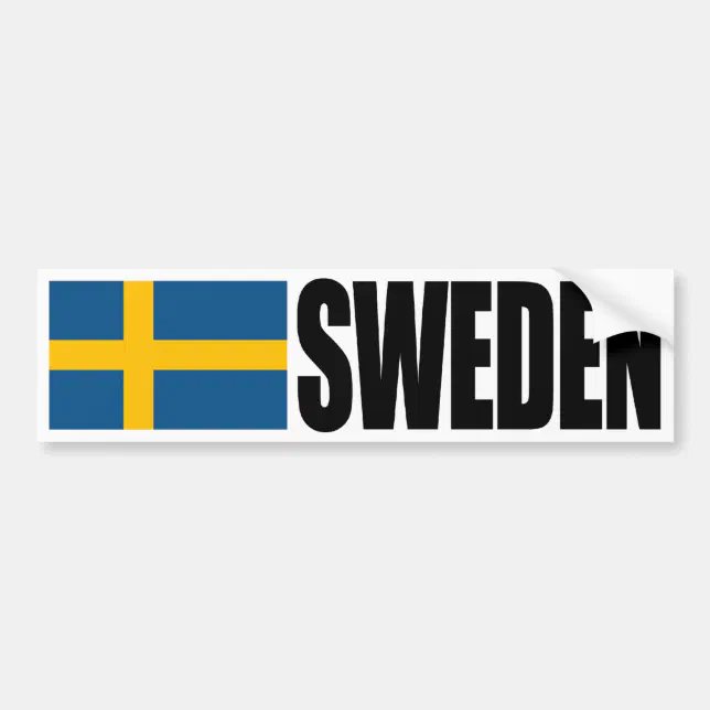 Sweden Flag Bumper Sticker | Zazzle