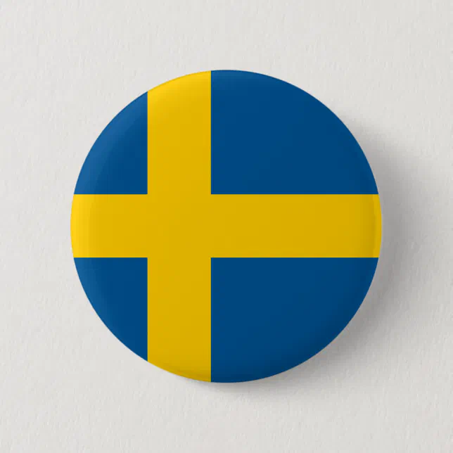 Sweden Flag Button | Zazzle