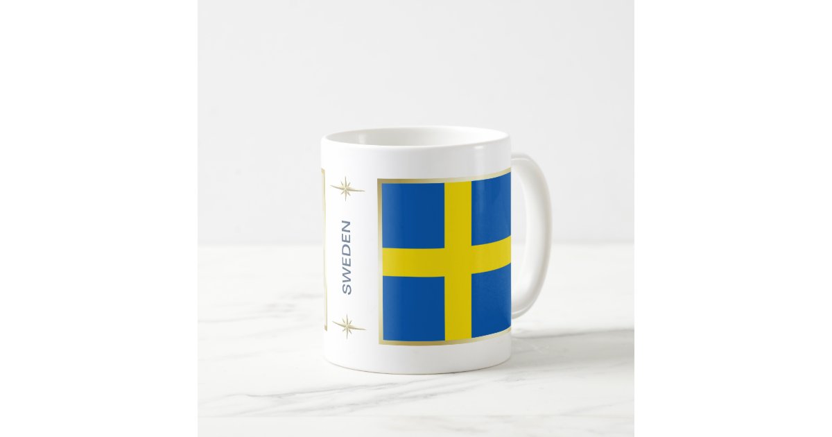 Sweden Flag + Map Mug | Zazzle