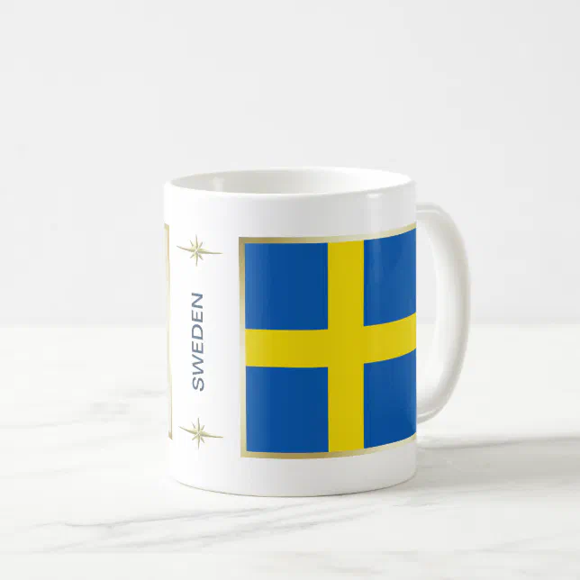 Sweden Flag + Map Mug | Zazzle
