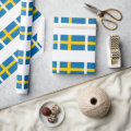 Sweden Flag Wrapping Paper | Zazzle