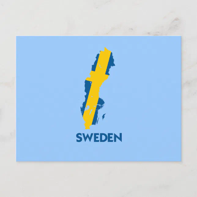 SWEDEN MAP POSTCARD | Zazzle