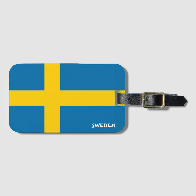 Sweden National Flag Patriotic Luggage Tag | Zazzle