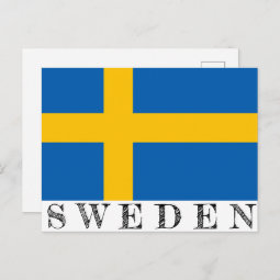 Sweden postcard | Zazzle