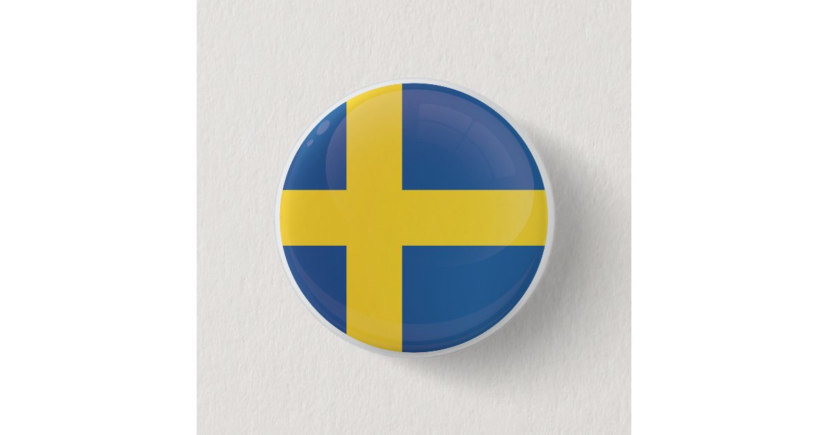 Sweden Round Icon Flag Button | Zazzle