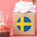 Sweden/Swede/Swedish Flag Classic Round Sticker | Zazzle