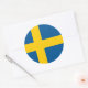 Sweden/Swede/Swedish Flag Classic Round Sticker | Zazzle