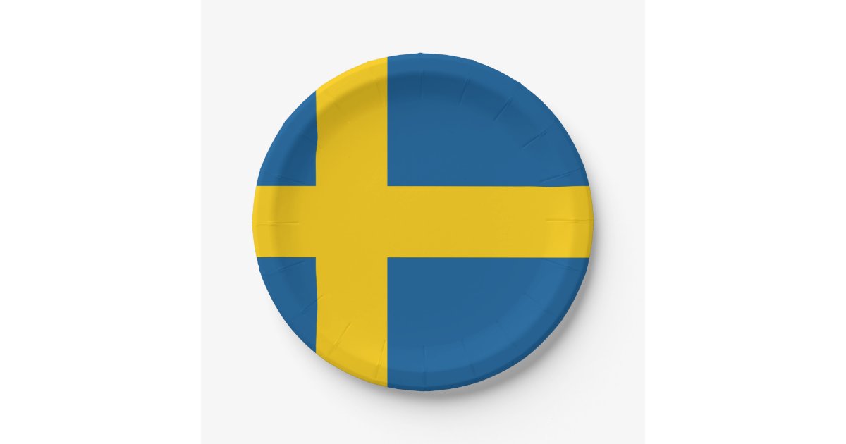 Sweden (Swedish) Flag Paper Plates | Zazzle