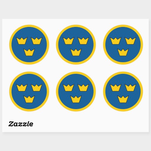 Swedish Air Force Roundel Sticker | Zazzle