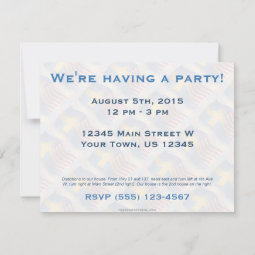 Swedish-American Waving Flag Invitation | Zazzle