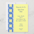 Swedish Blue and Yellow Special Event Invitation | Zazzle