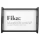 Swedish Fika Definition Black and White Serving Tray | Zazzle