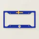 Swedish flag-coat of arms license plate frame | Zazzle