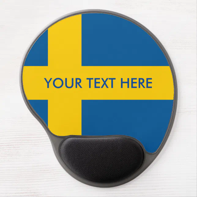 Swedish flag custom gel mouse pad | Zazzle