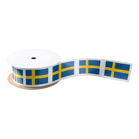 Swedish flag gift ribbon for Sweden theme party | Zazzle.com