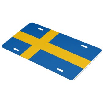 Swedish Flag License Plate | Zazzle
