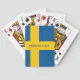 Swedish flag of Sweden custom playing cards | Zazzle