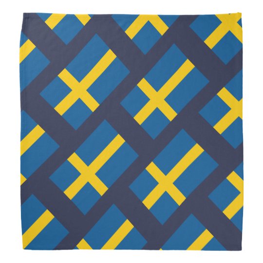 Swedish flag of Sweden pattern bandana | Zazzle.com