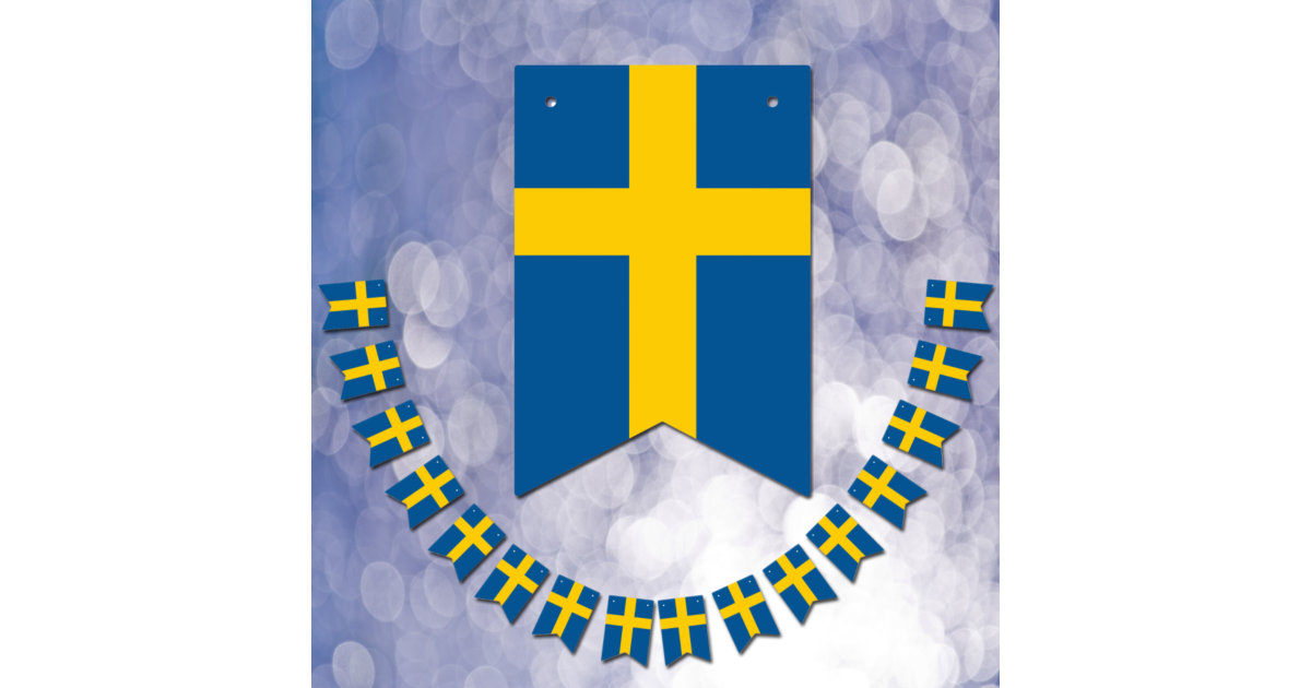 Swedish Flag & Party Sweden Banners / Weddings | Zazzle