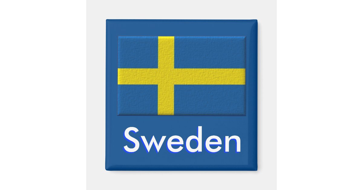 Swedish Flag Scandinavian Magnet | Zazzle
