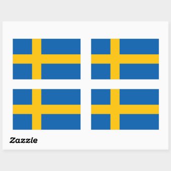 Swedish flag stickers | Zazzle