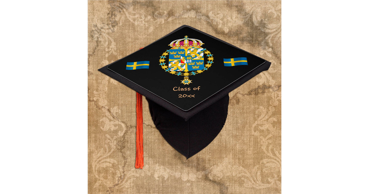 Swedish Graduate & Sweden students / University Graduation Cap Topper ...