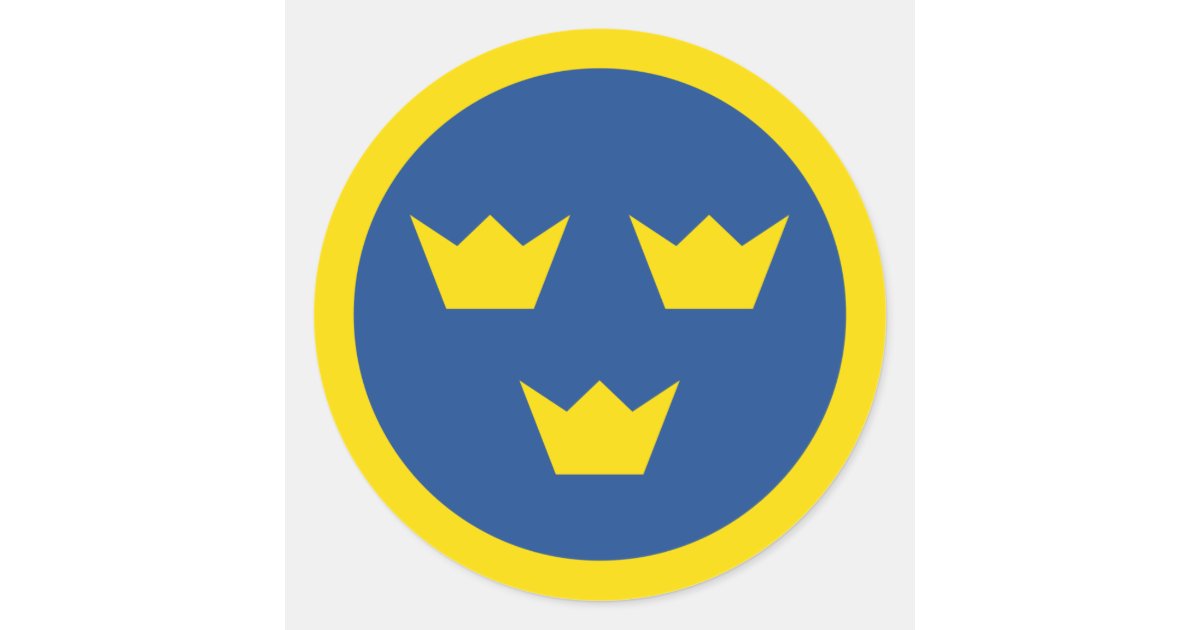 Swedish Roundel sticker | Zazzle