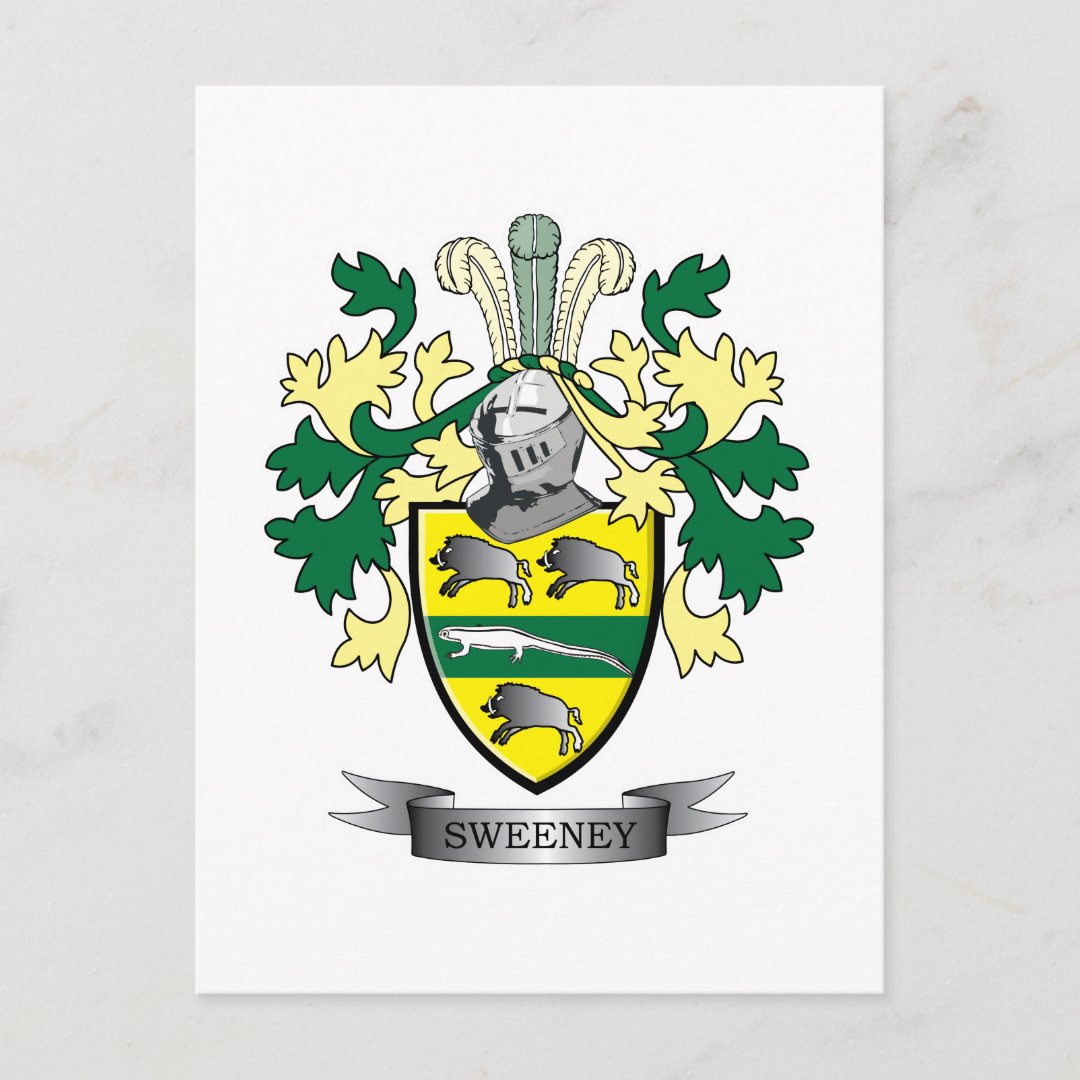 Sweeney Coat of Arms Postcard | Zazzle