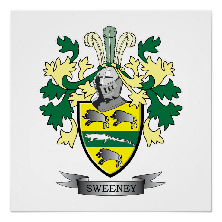 Sweeney Coat of Arms Poster | Zazzle