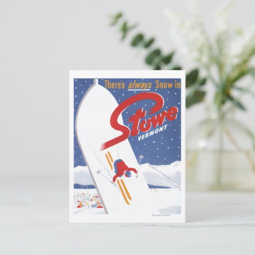 Sweeping S - There's Always Snow Promo Poster Postcard | Zazzle