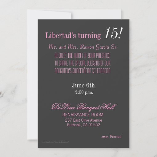 Sweet 15 Quinceañera Photo Birthday Party Invitation | Zazzle
