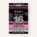 Quinceanera Birthday Invitations, Sweet 16 Invite Badge | Zazzle